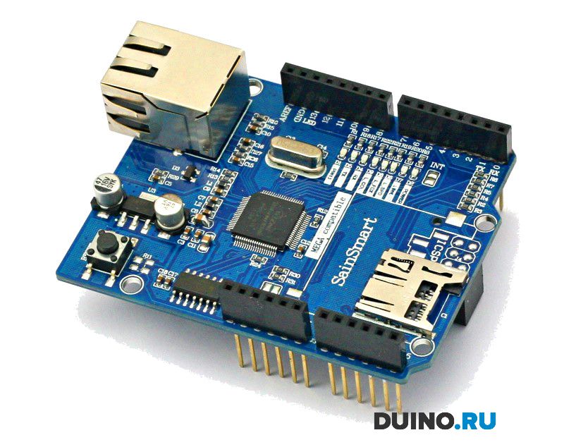Купить Arduino Ethernet - Платы расширения (Shield) - duino.ru