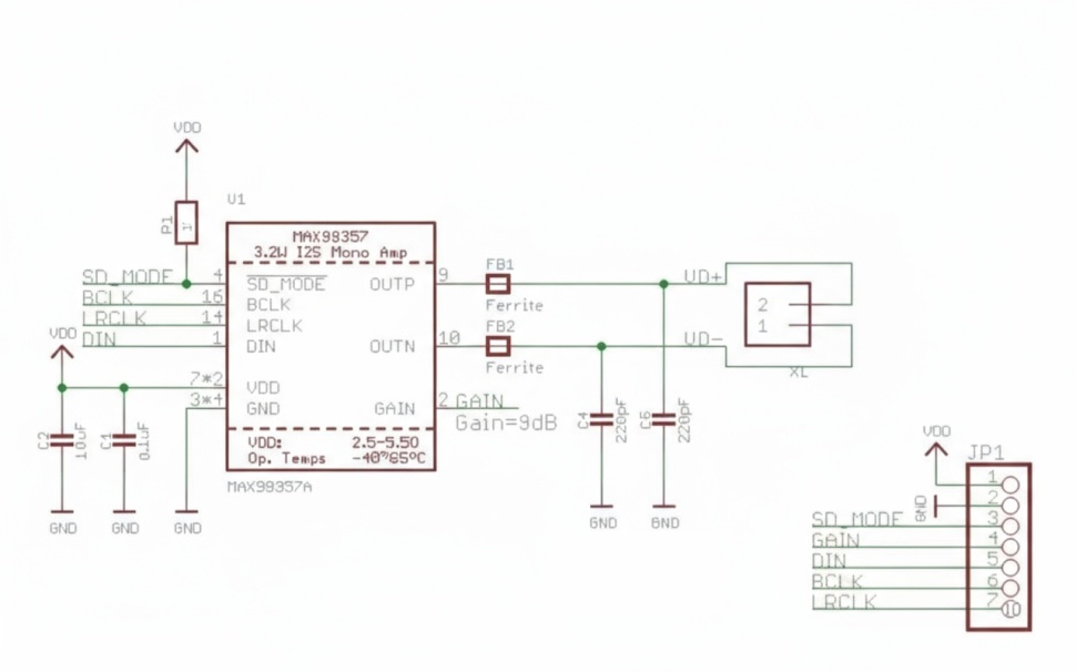I2S усилитель MAX98357 с ЦАП(DAC)